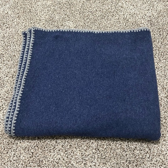 Johnny Was | Bedding | Johnny Was Calme Navy Whipstitch Cashmere Throw ...